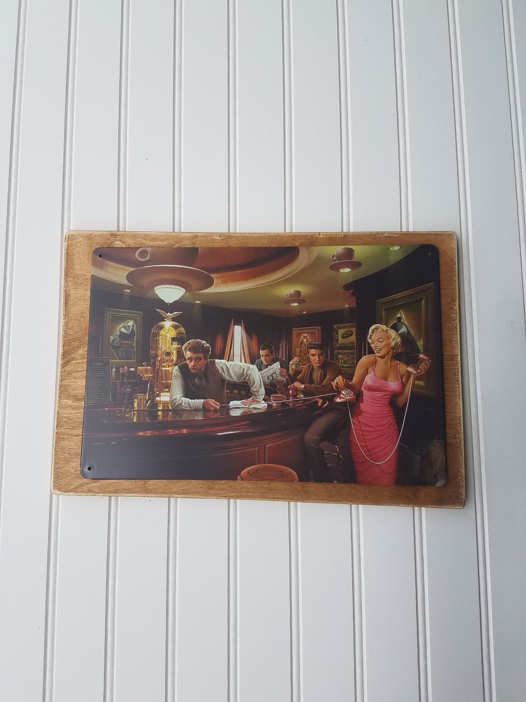 Vintage Nostalgic Metal Sign / Java Dreams With James Dean Marilyn ...