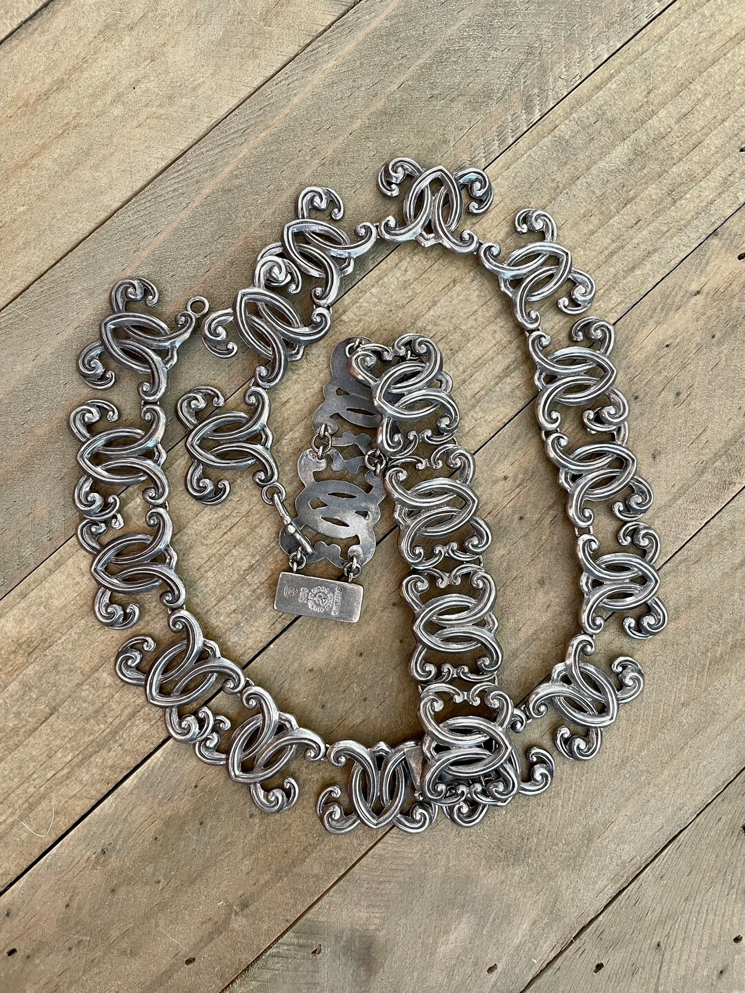 Pedro Castillo Taxco Sterling Silver Necklace and Bracelet Set ...