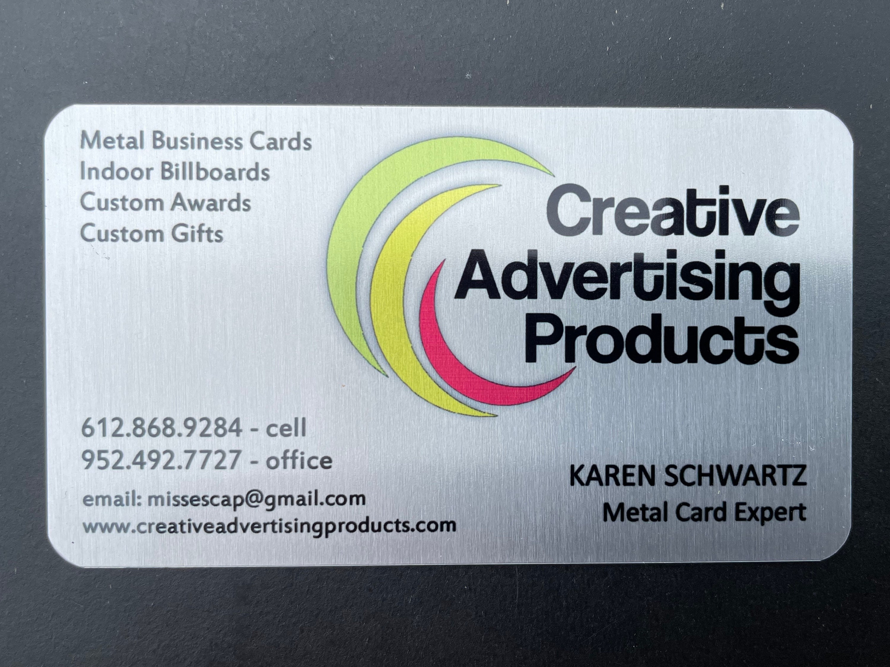 100 Custom Metal Business Cards! - Etsy