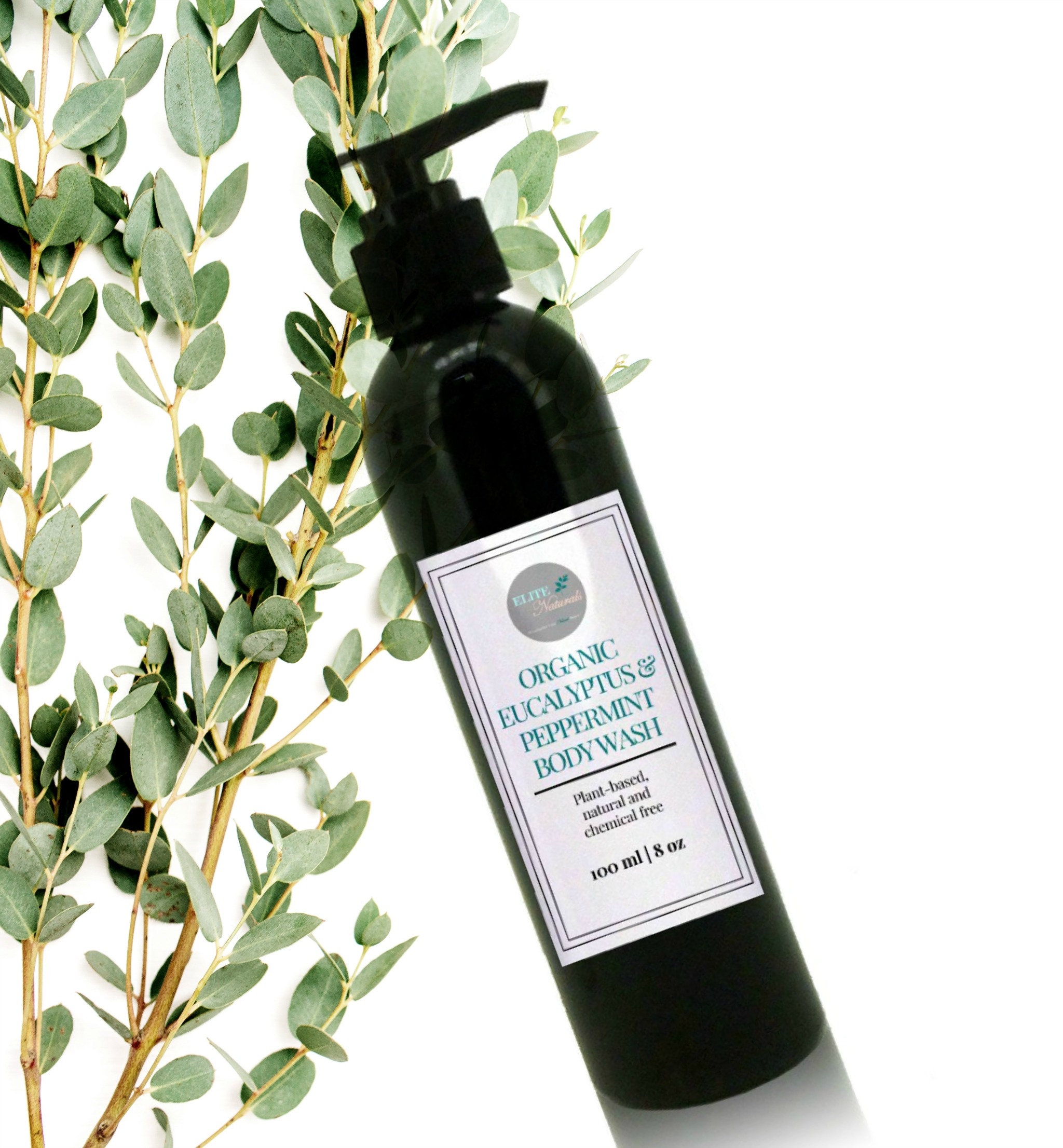 Organic Eucalyptus & Peppermint Body Wash Natural Shower - Etsy