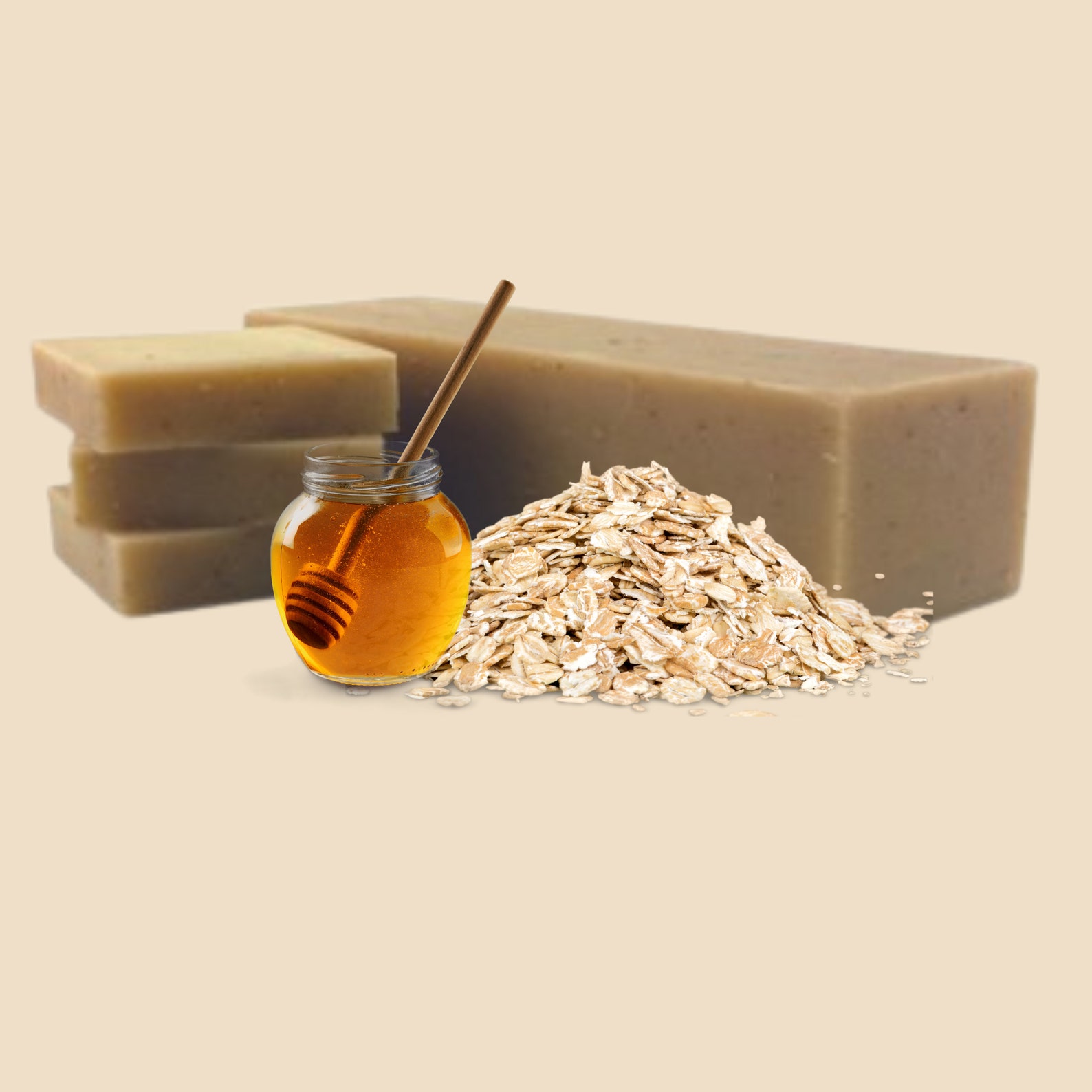 Oatmeal & Honey Cold Process Soap Bars || Shea Butter Soap ...