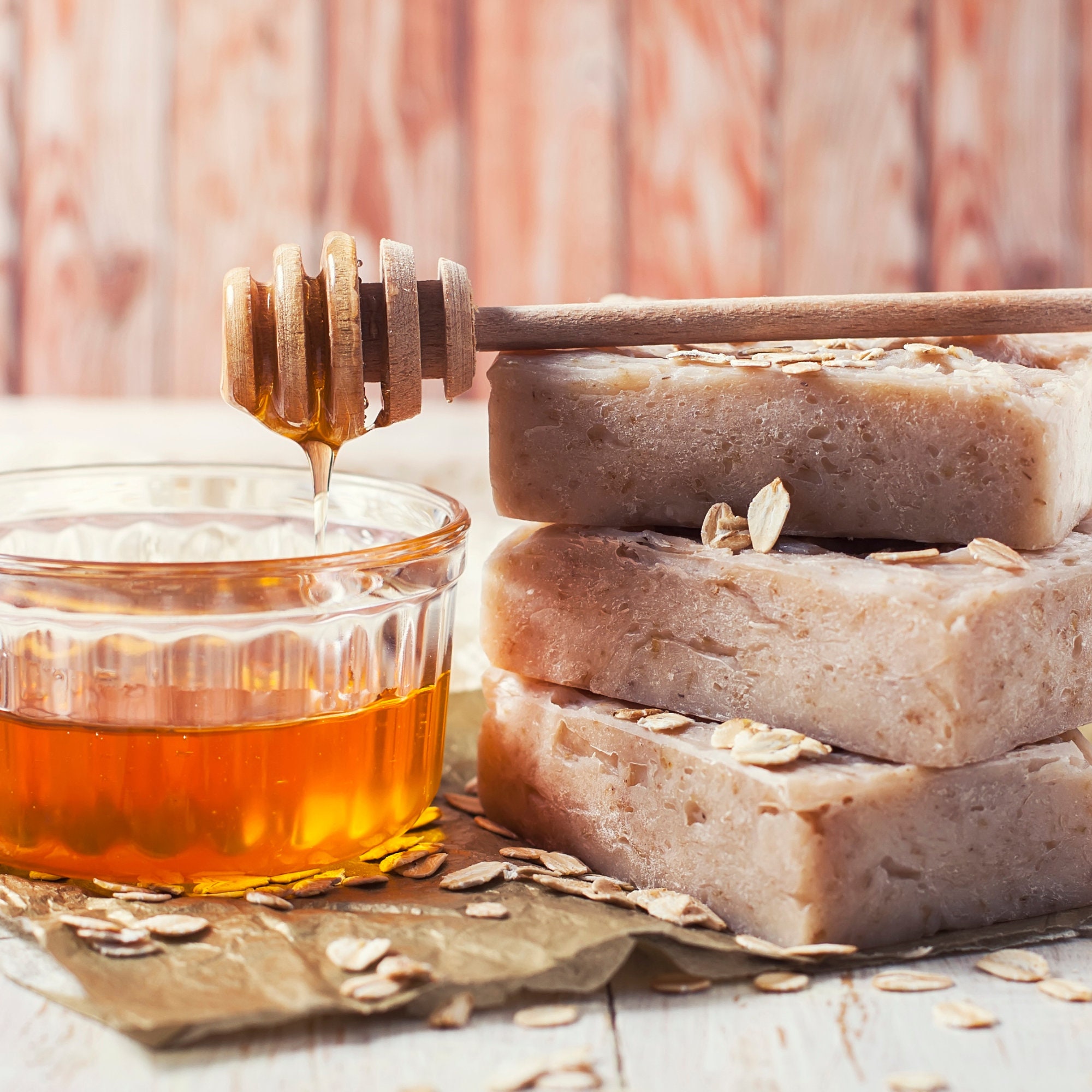 Oatmeal & Honey Cold Process Soap Bars || Shea Butter Soap ...