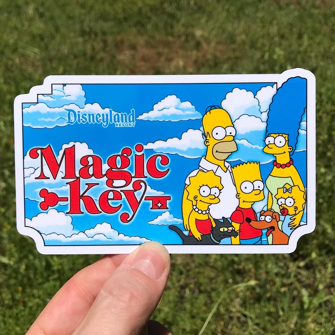 Magic Key the Simpsons Sticker & Magnet - Etsy