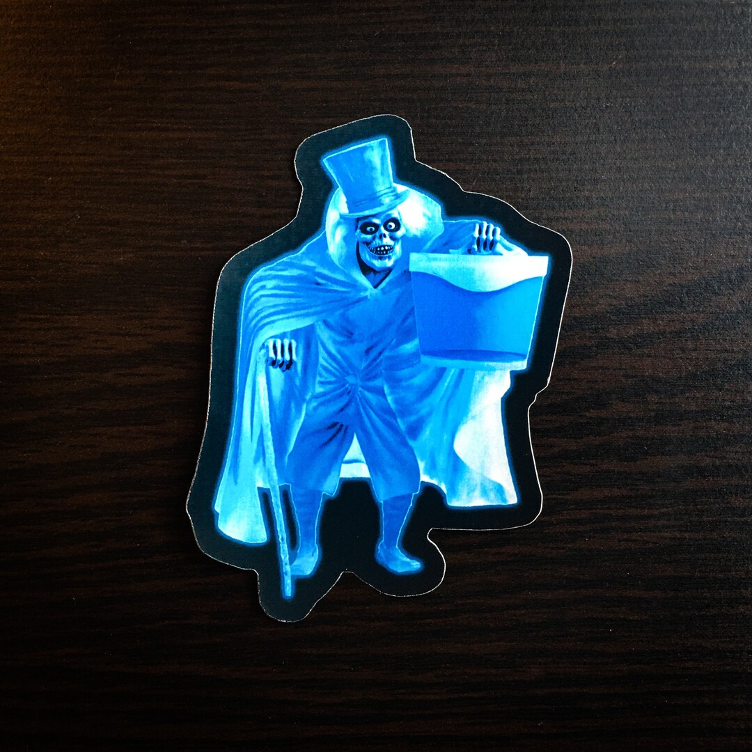 Hatbox Ghost Sticker & Magnet - Etsy