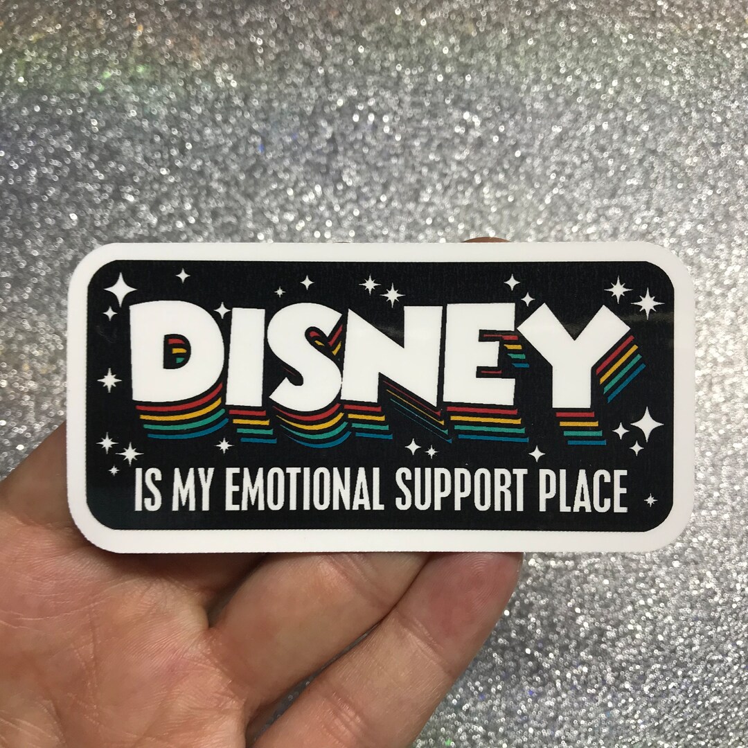 Disney is My Emotional Support Place Stickers & Magnets - Etsy