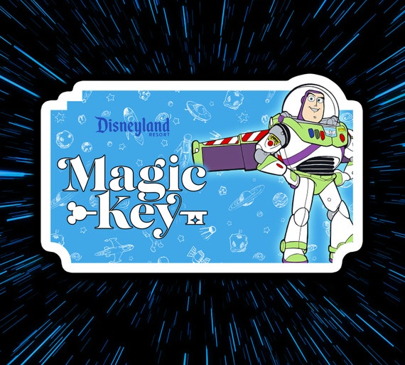 Magic Key Buzz Lightyear Sticker & Magnet - Etsy