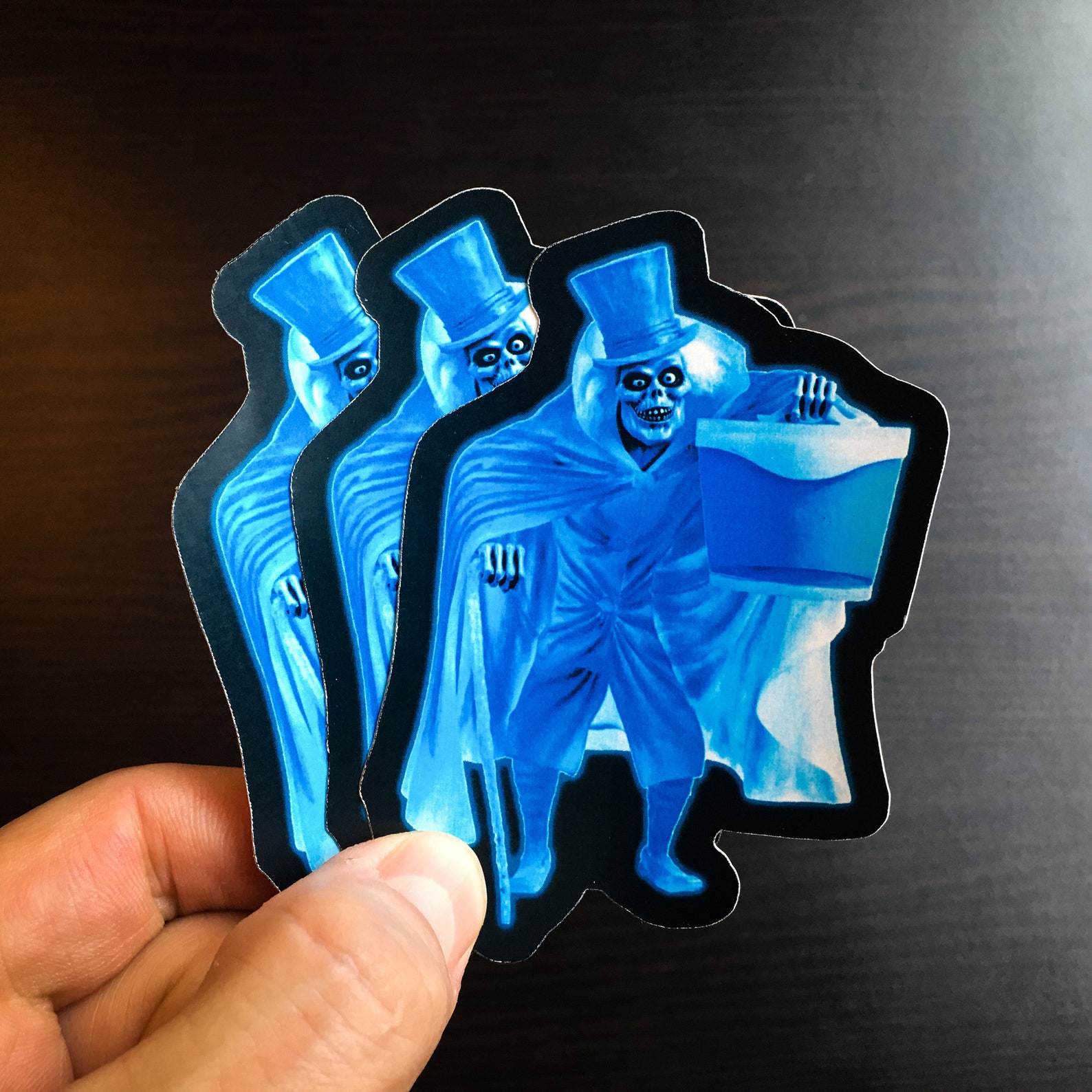 Hatbox Ghost Sticker & Magnet - Etsy