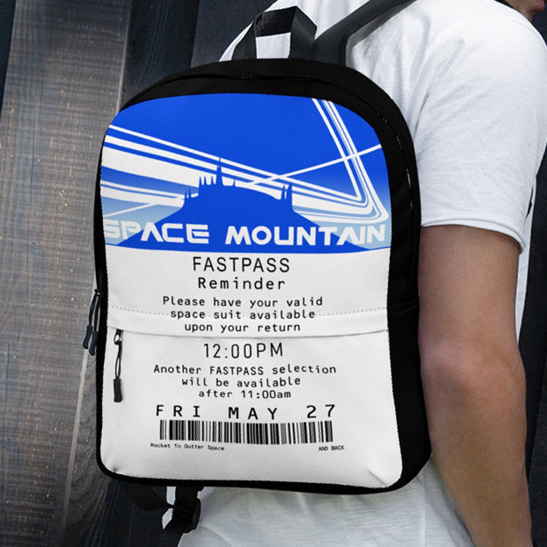 Space Mountain Fastpass Backpack - Etsy