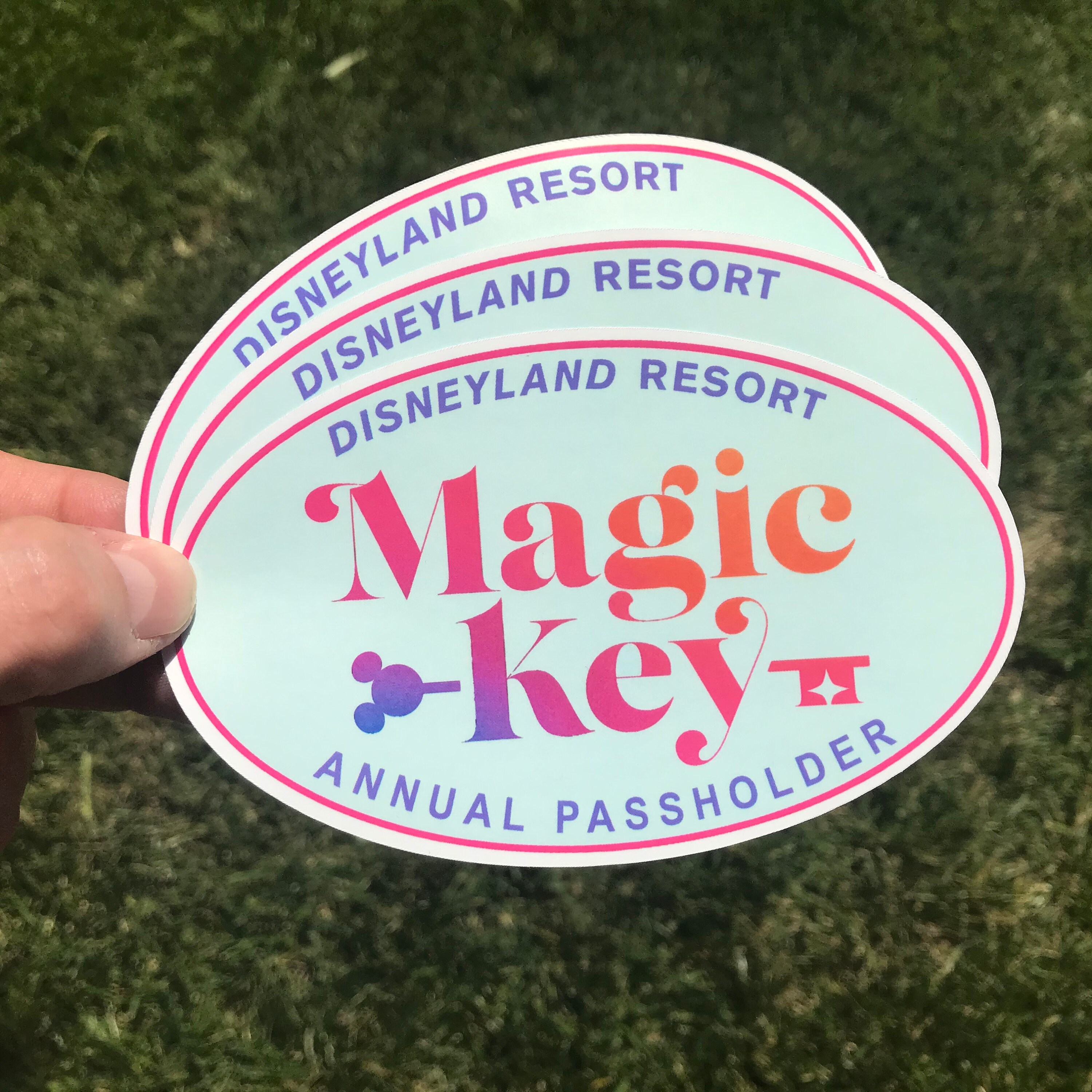 Magic Key Annual Passholder Sticker & Magnet | Etsy
