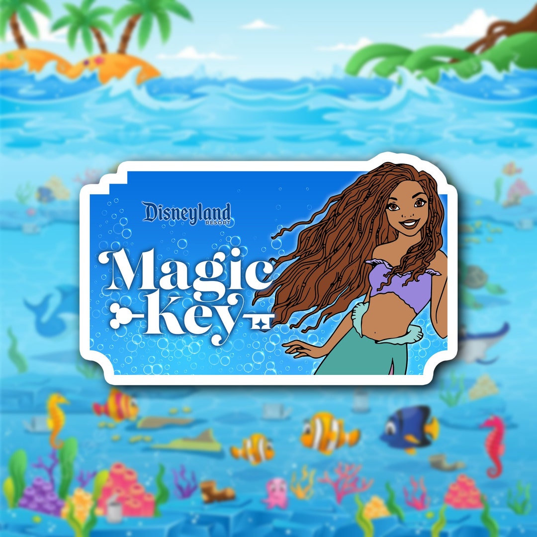 Magic Key the Little Mermaid Sticker & Magnet - Etsy
