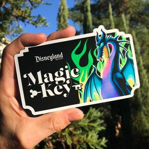 Magic Key Maleficent Sticker & Magnet - Etsy