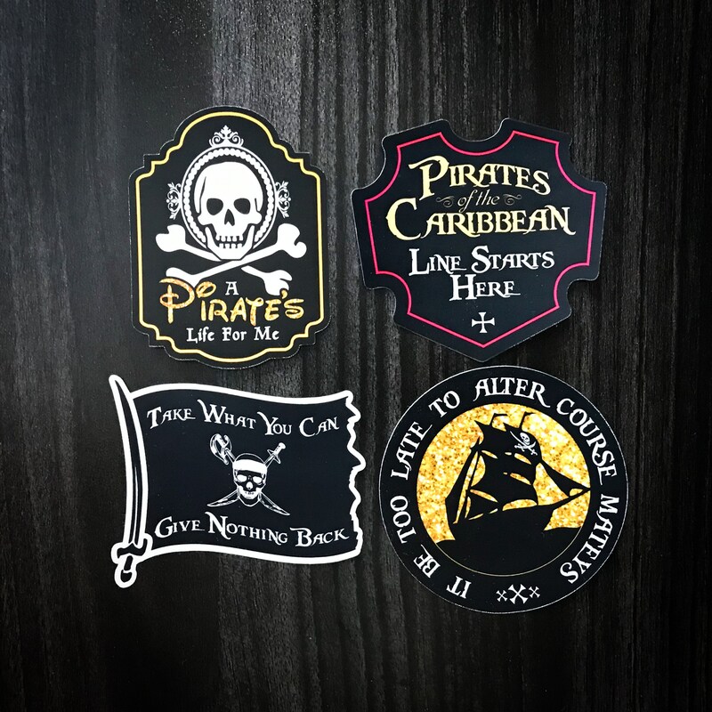 Pirate of the Caribbean Sticker - Etsy