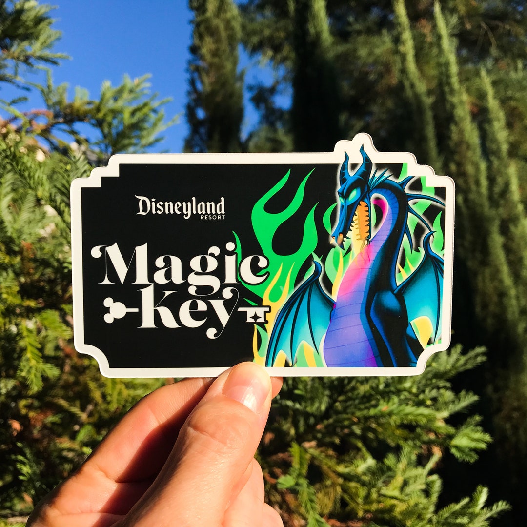Magic Key Maleficent Sticker & Magnet - Etsy