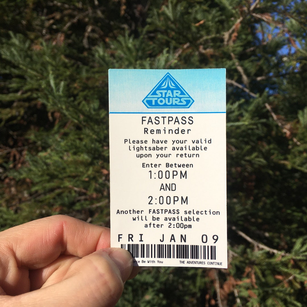 Star Tours Fastpass Sticker & Magnet - Etsy