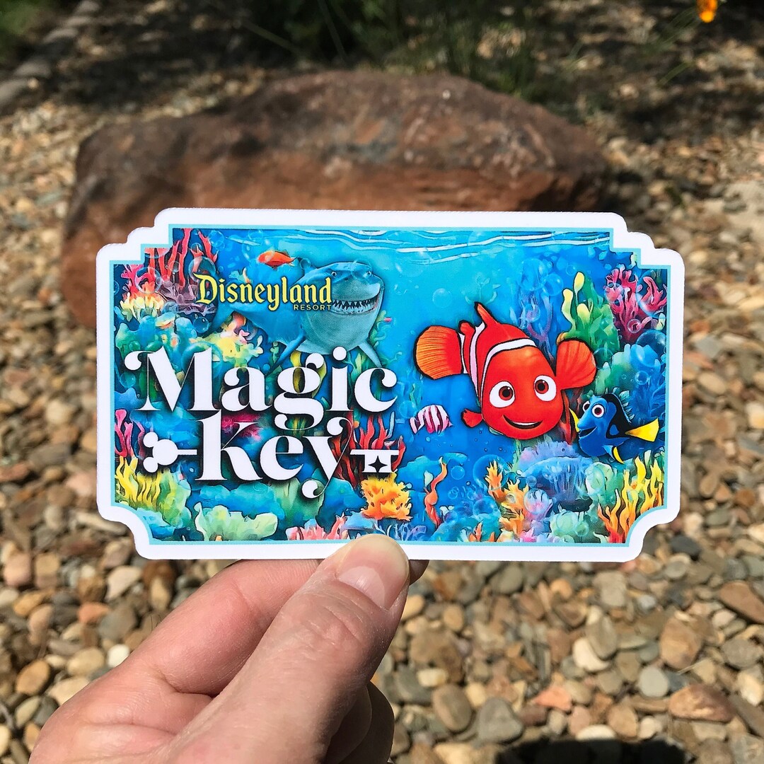 Magic Key Finding Nemo Sticker & Magnet - Etsy