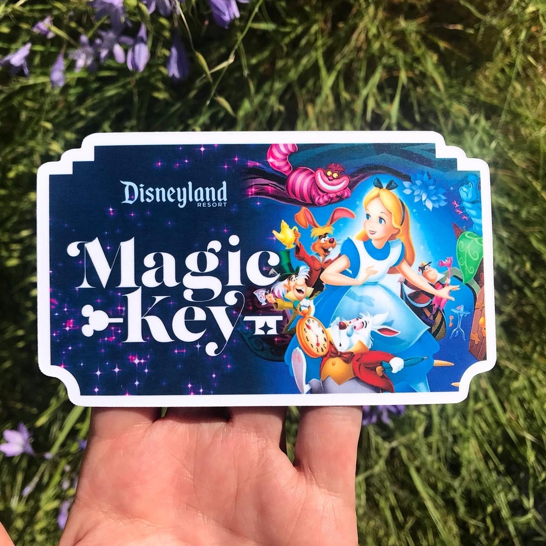 Magic Key Alice in Wonderland Sticker & Magnet - Etsy