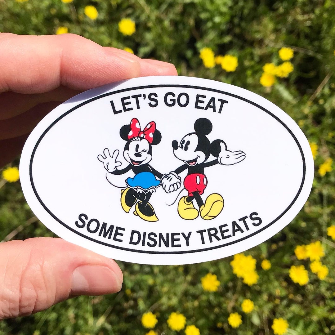 Lets Go Eat Some Disney Treats Stickers & Magnets - Etsy