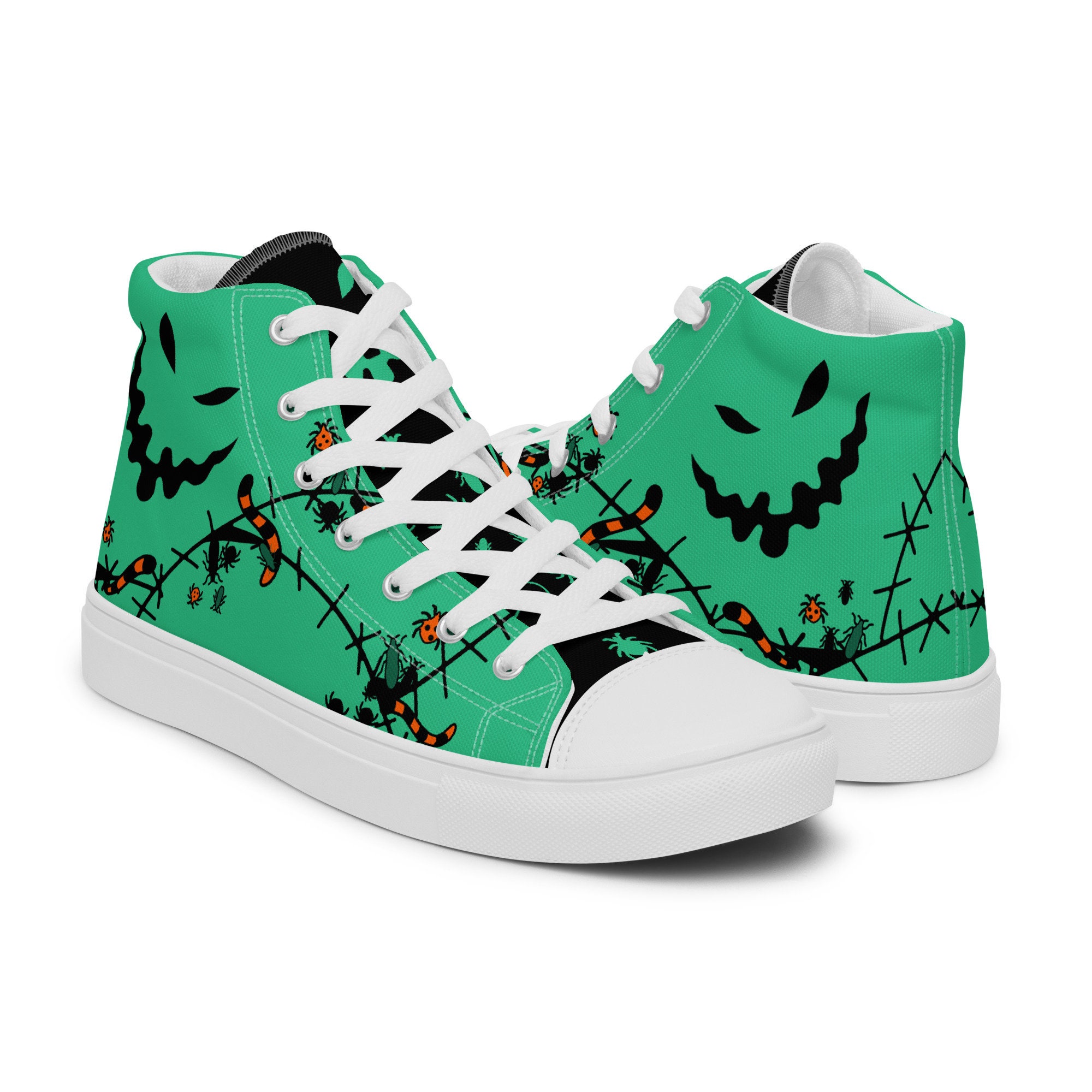 Womens Oogie Boogie High Top Canvas Shoes - Etsy