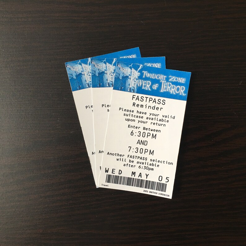 Tower of Terror Fastpass Sticker & Magnet | Etsy