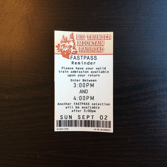 Big Thunder Mountain Fastpass Sticker & Magnet | Etsy