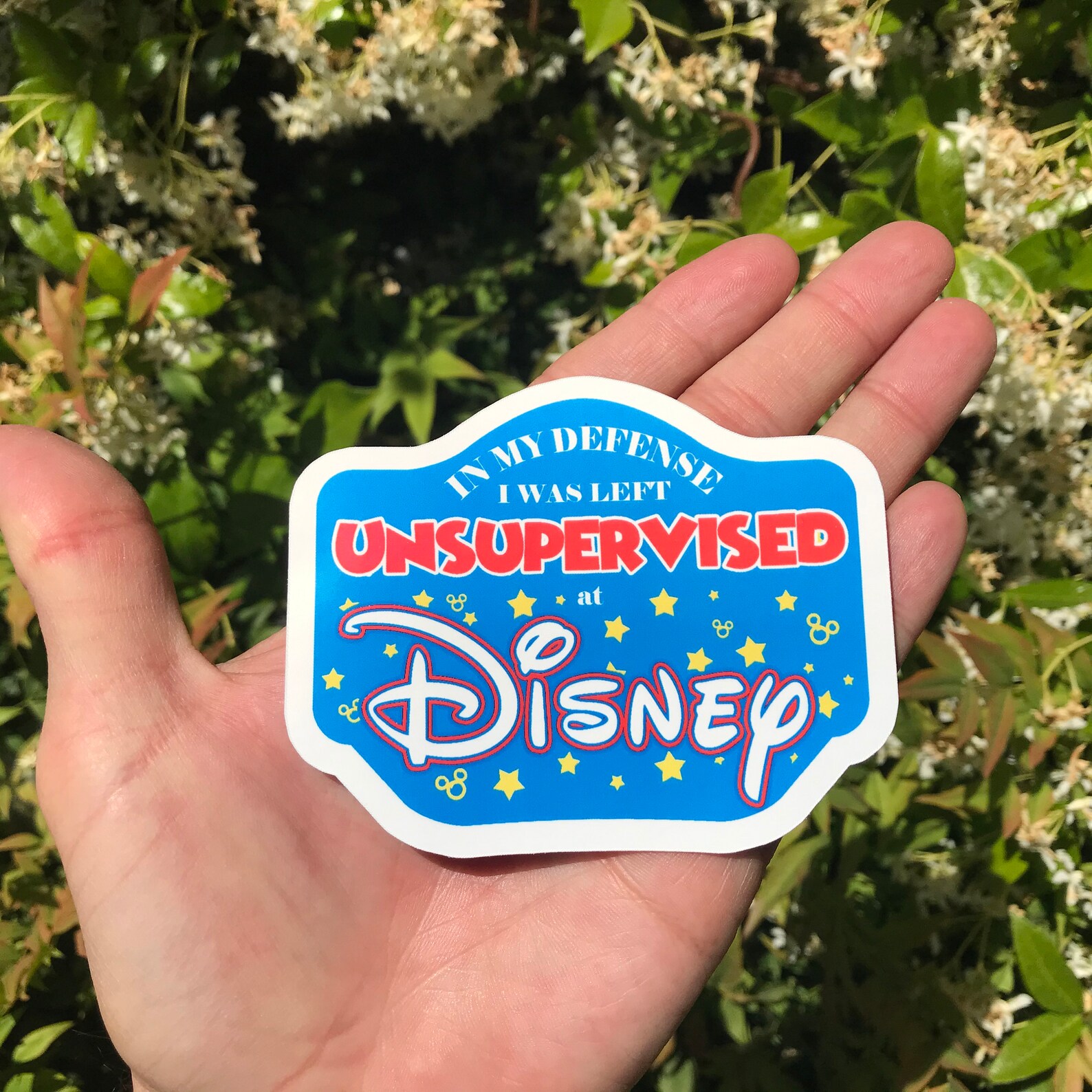 In My Defense I Was Left Unsupervised at Disney Stickers & | Etsy