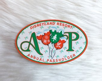 Mickey Balloons Annual Passholder Sticker & Magnet | Etsy