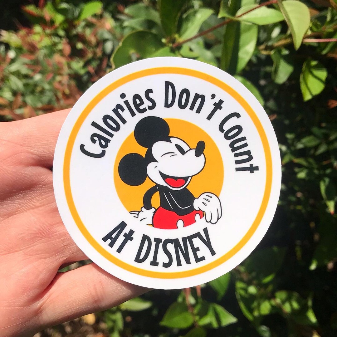 Calories Don't Count at Disney Sticker & Magnet - Etsy