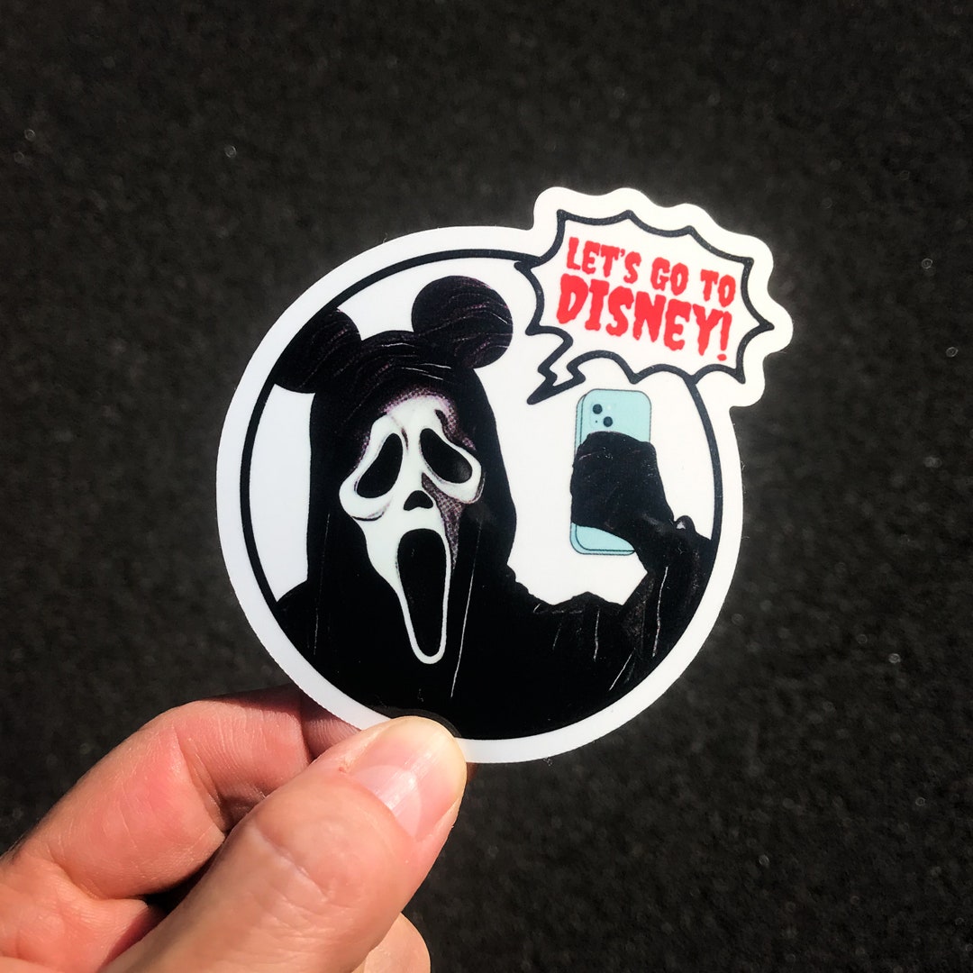 Ghostface Let’s Go to Disney Sticker & Magnet - Etsy