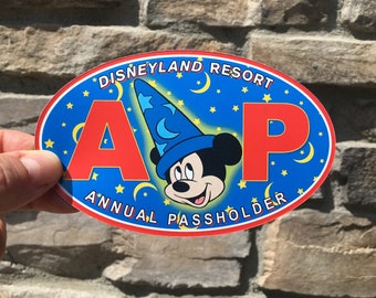 Mickey Balloons Annual Passholder Sticker & Magnet | Etsy