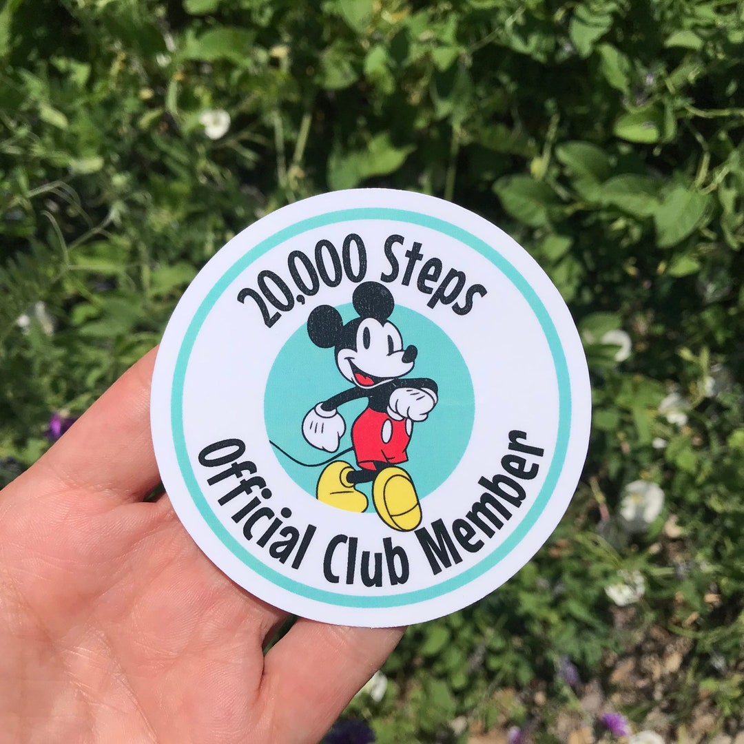 20,000 Steps Official Club Member Sticker & Magnet - Etsy
