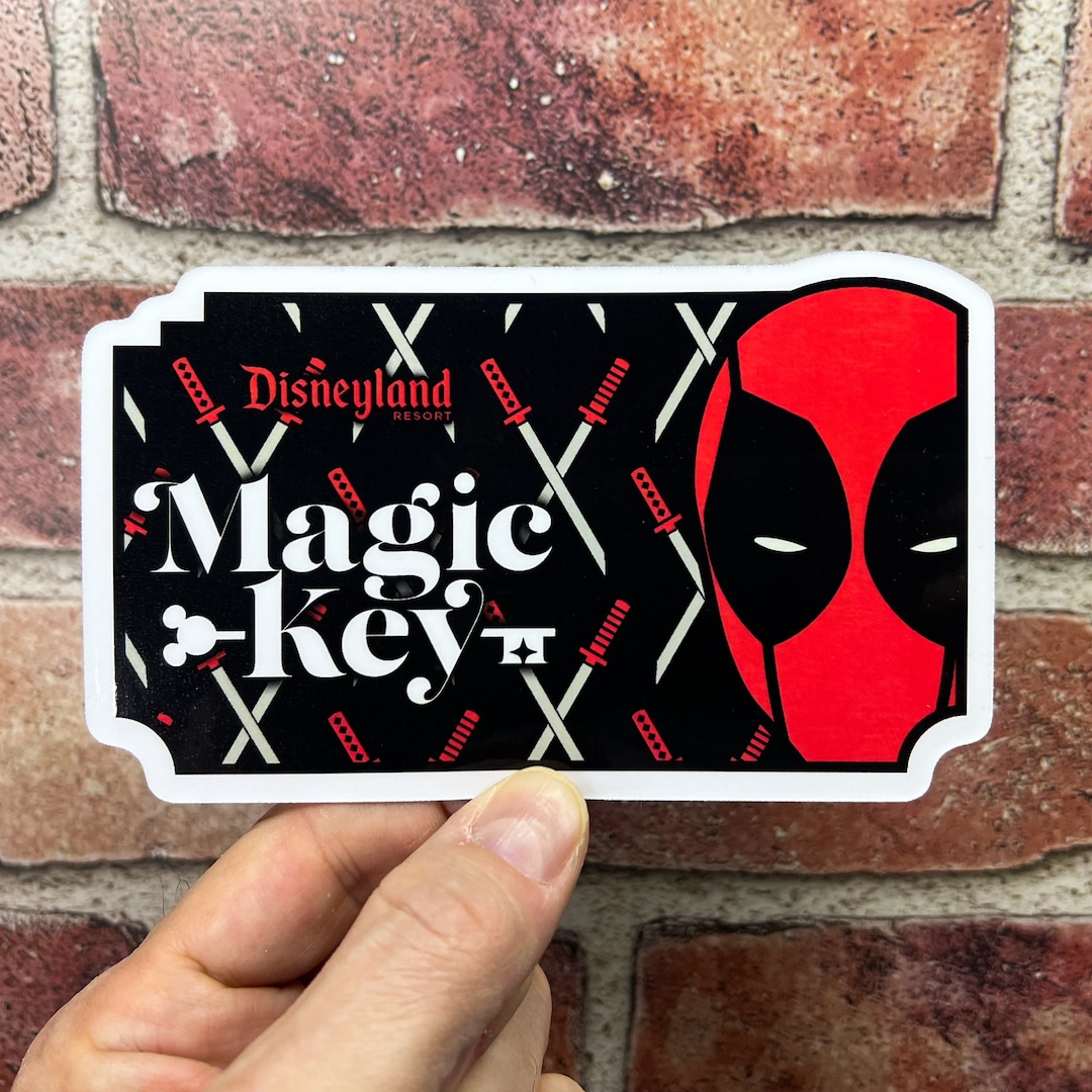 Magic Key Deadpool Sticker & Magnet - Etsy