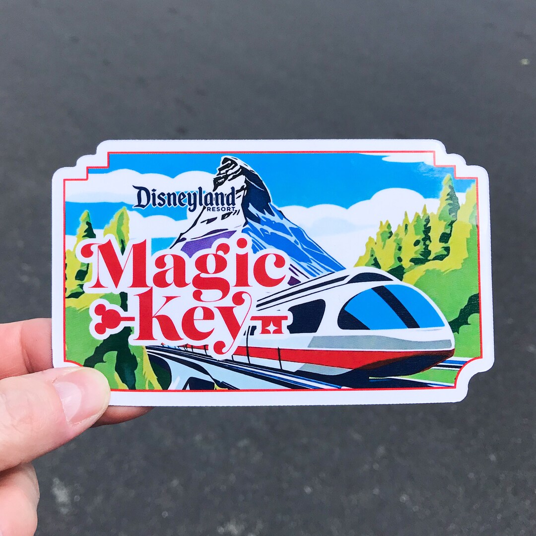 Magic Key Matterhorn Monorail Sticker & Magnet - Etsy