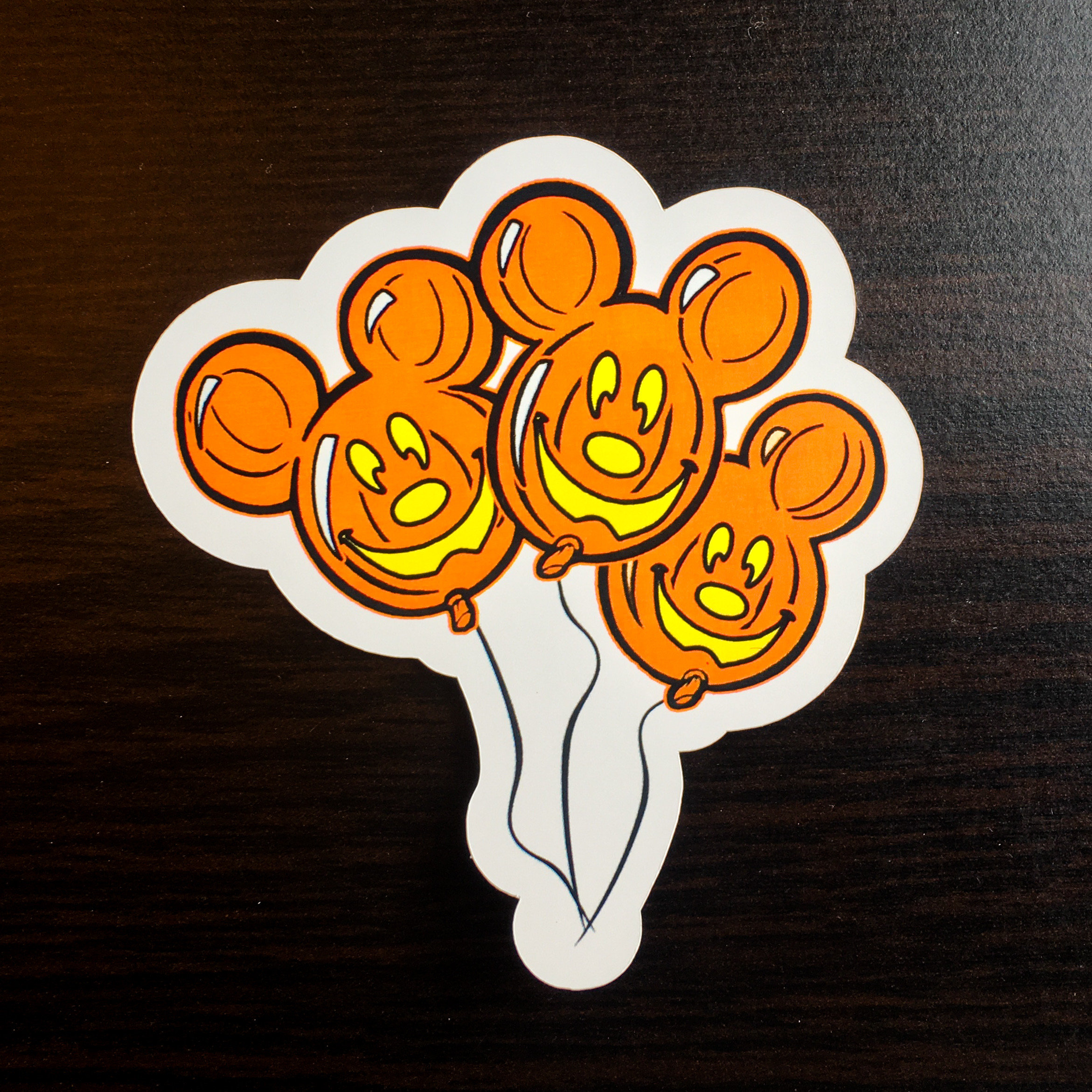 Mickey Halloween Balloons Sticker & Magnet - Etsy