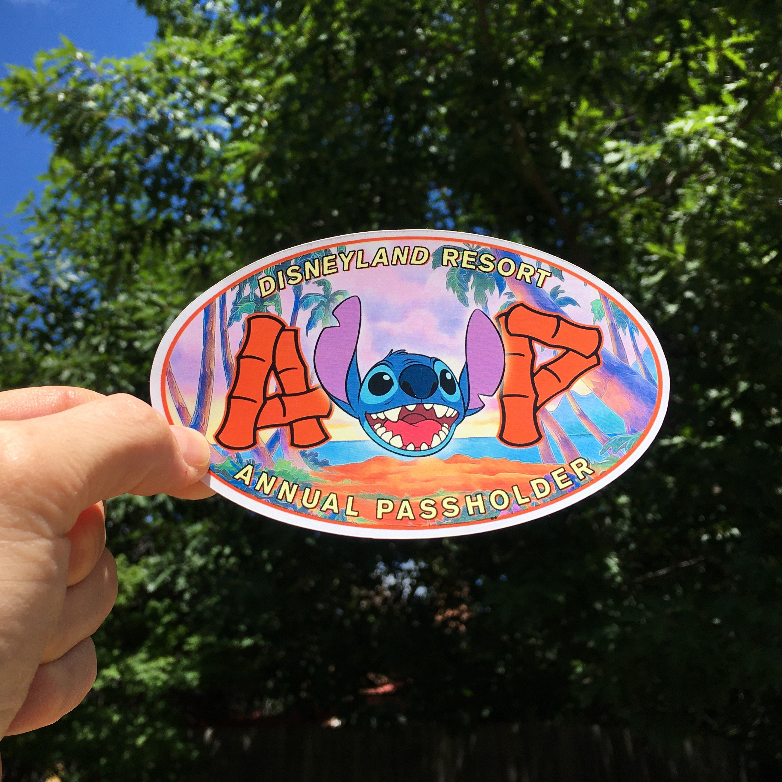 Stitch Annual Passholder Sticker & Magnet - Etsy