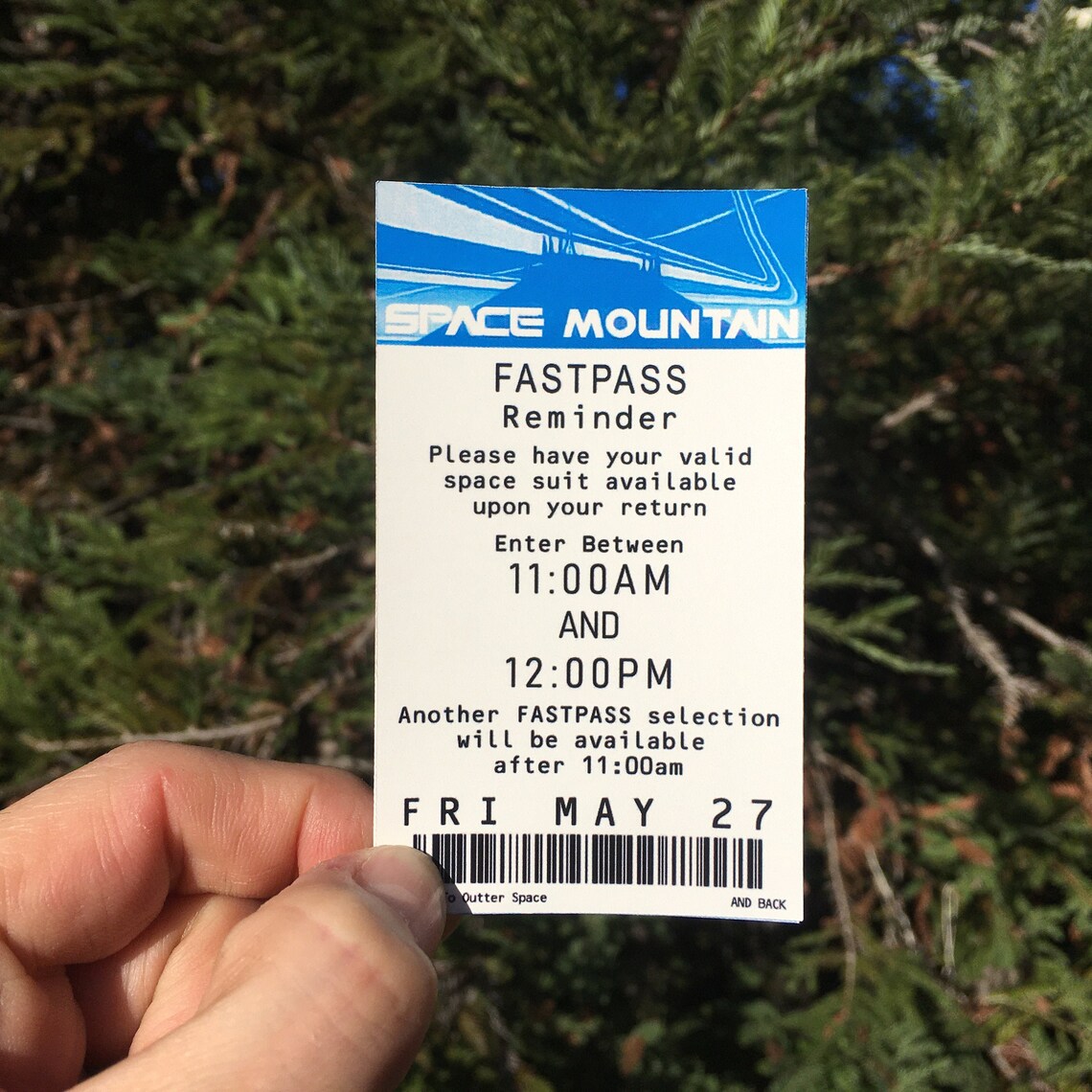 Space Mountain Fastpass Sticker & Magnet - Etsy