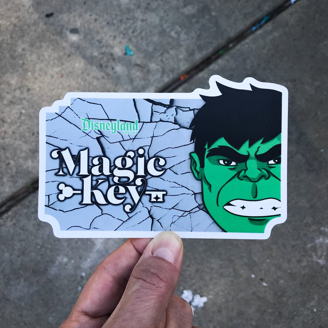 Magic Key Incredible Hulk Sticker & Magnet - Etsy