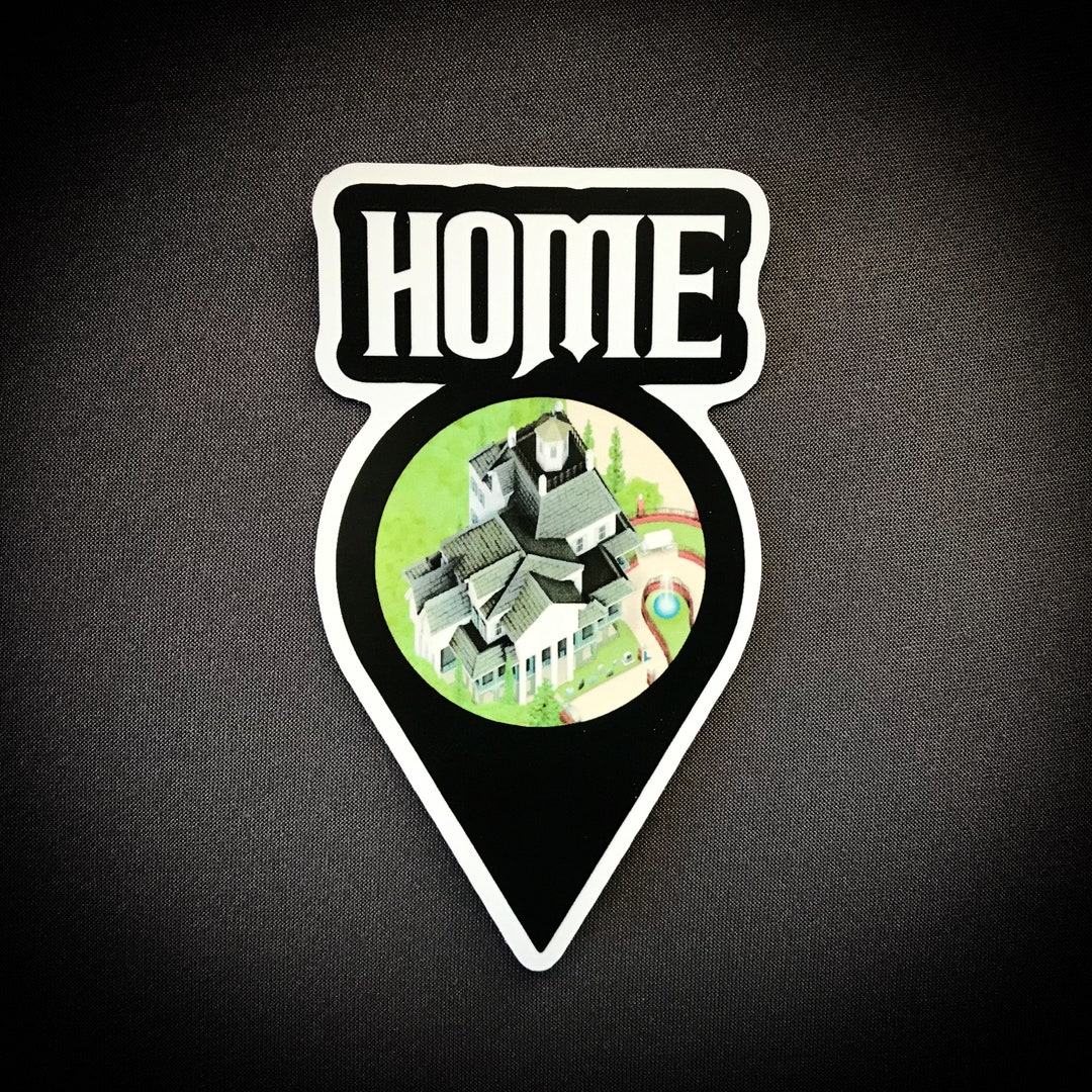 Haunted Mansion Home Pin DLR Sticker & Magnet - Etsy