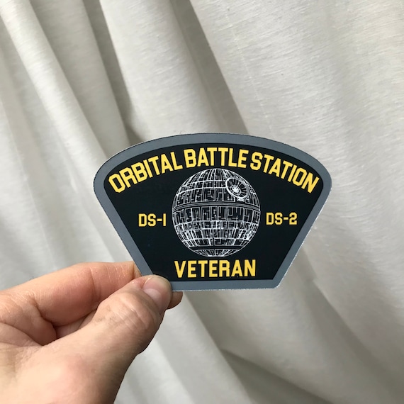 Star Wars Veteran Death Star Sticker & Magnet | Etsy