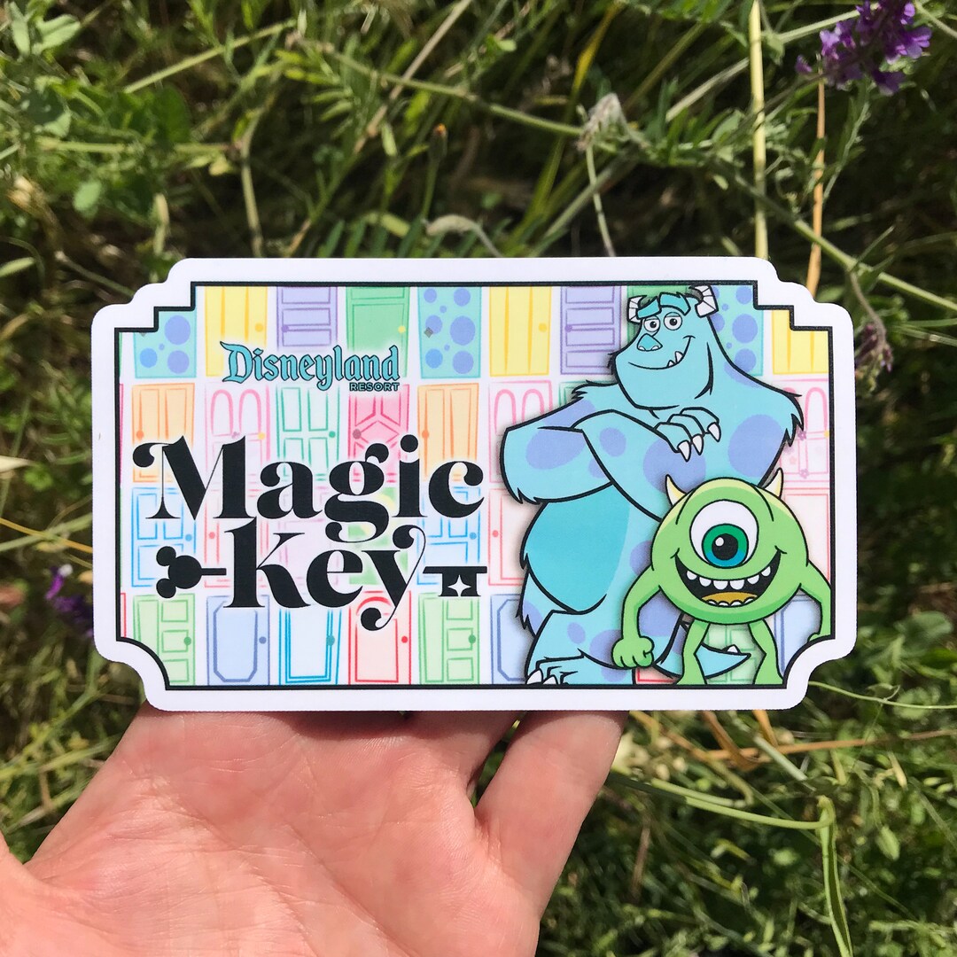Magic Key Monsters Inc. Sticker & Magnet - Etsy