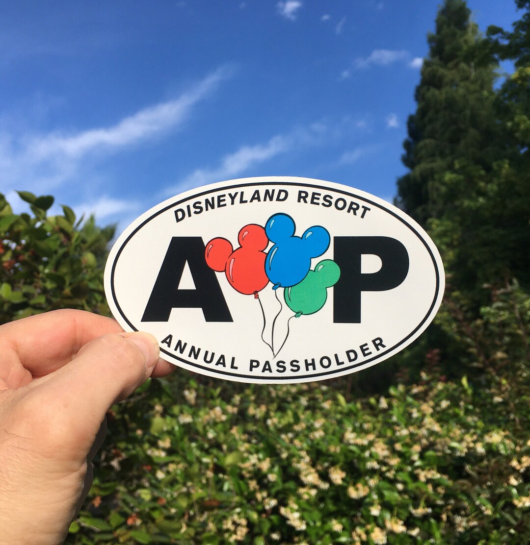 Mickey Balloons Annual Passholder Sticker & Magnet - Etsy