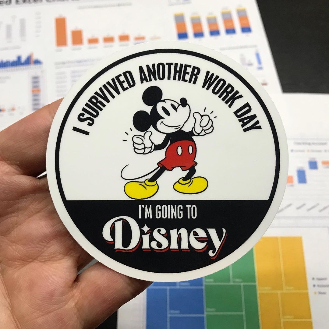I Survived Another Work Day I’m Going to Disney Stickers & Magnets - Etsy