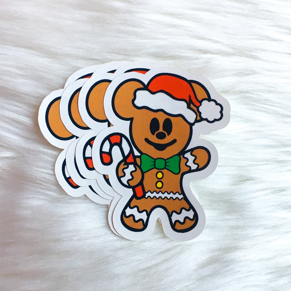 Mickey Gingerbread Man Sticker & Magnet - Etsy