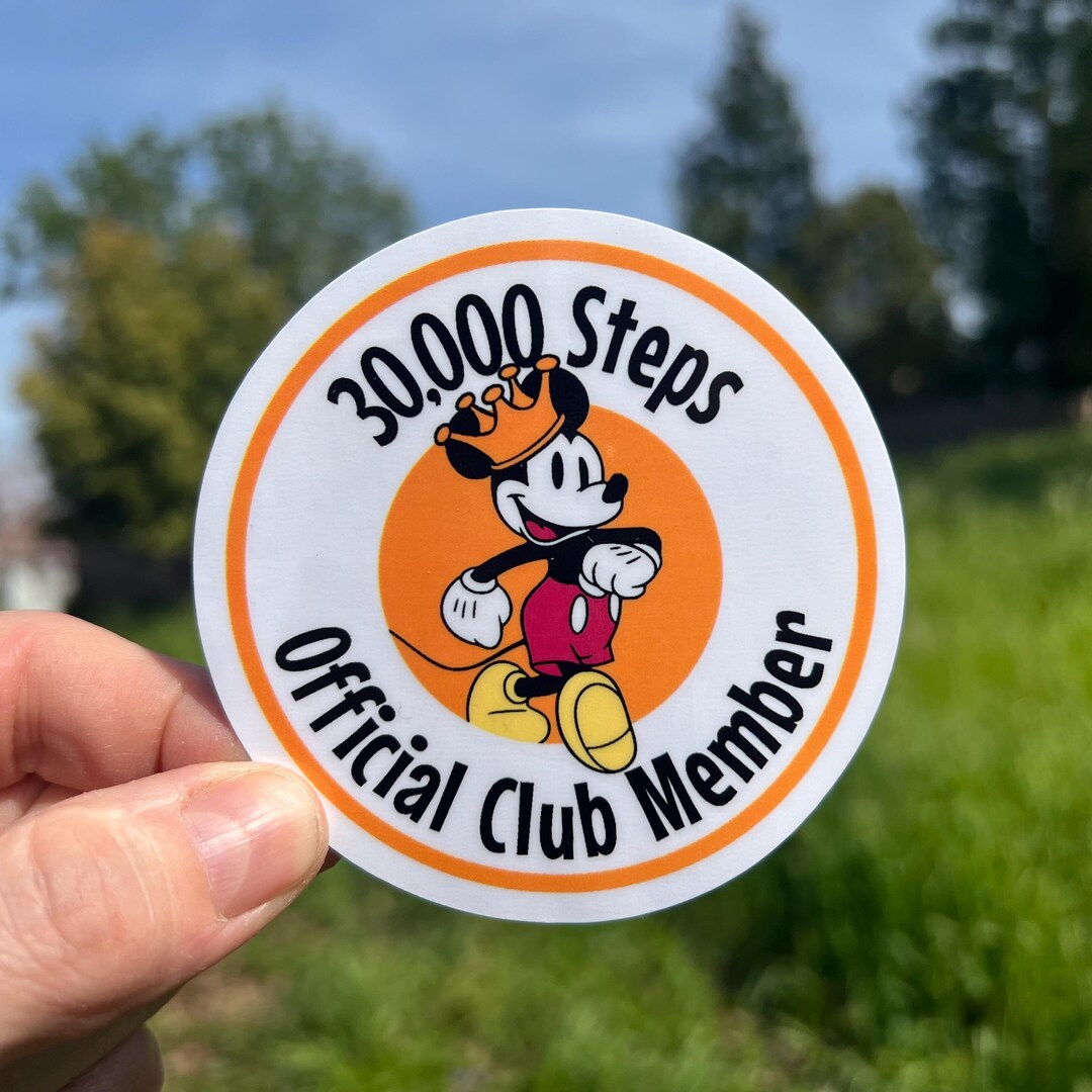 30,000 Steps Official Club Member Sticker & Magnet - Etsy