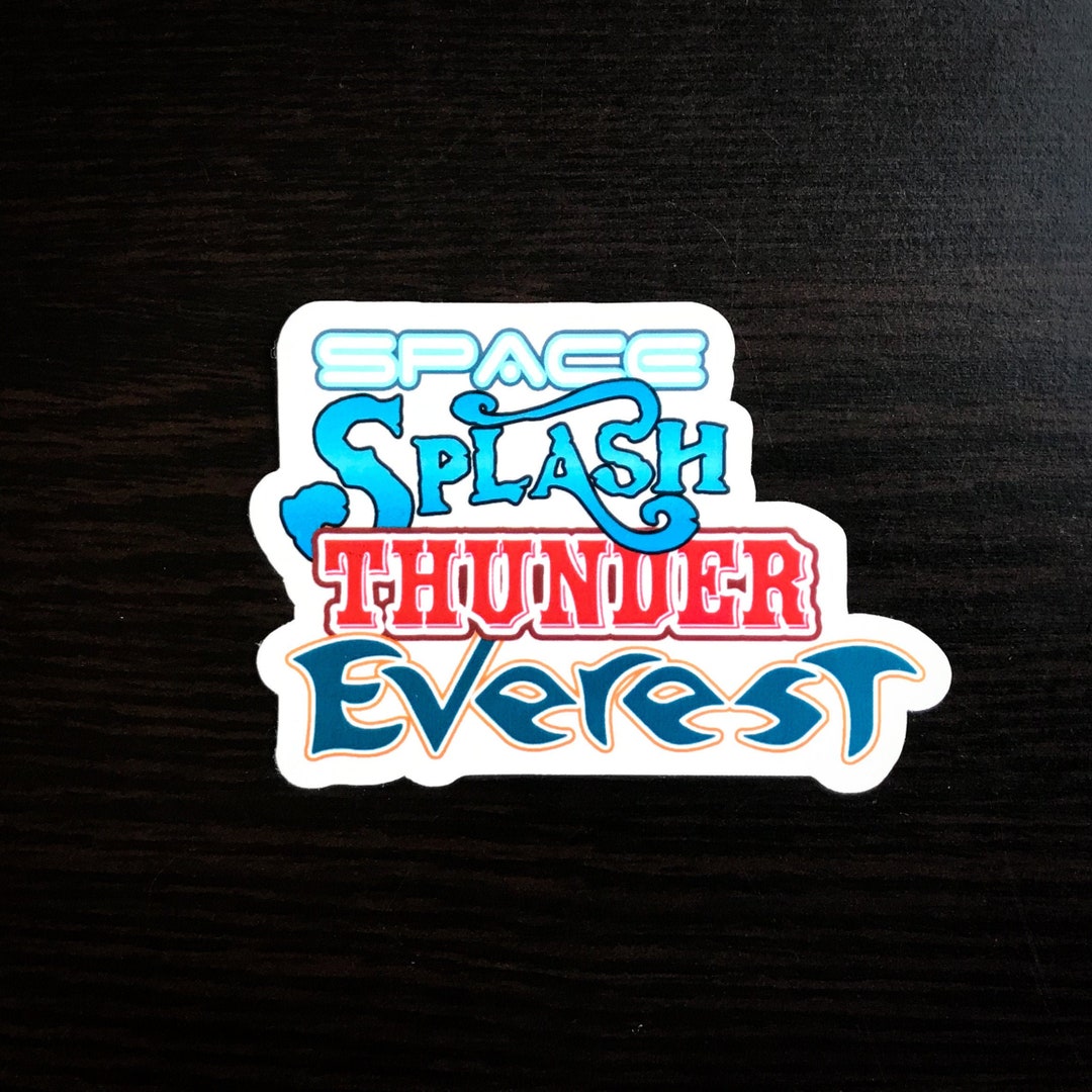 Space Splash Thunder Everest Mountain Stickers & Magnet - Etsy