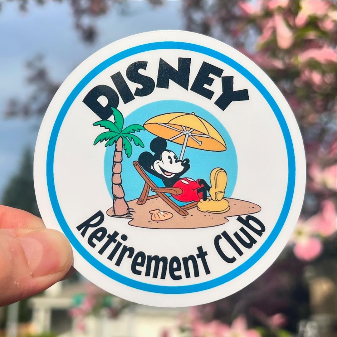 Disney Retirement Club Sticker & Magnet - Etsy