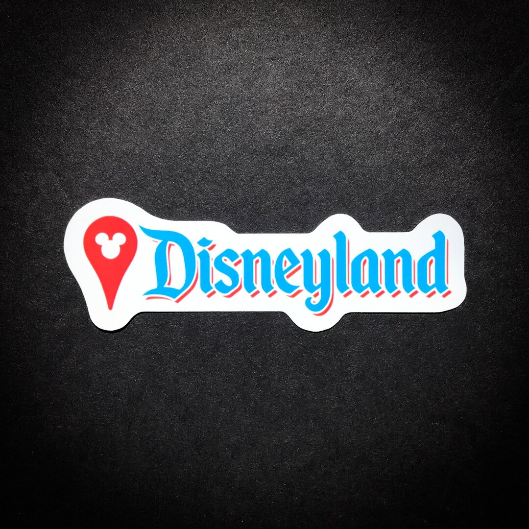 Disneyland Map Pin Stickers & Magnet - Etsy