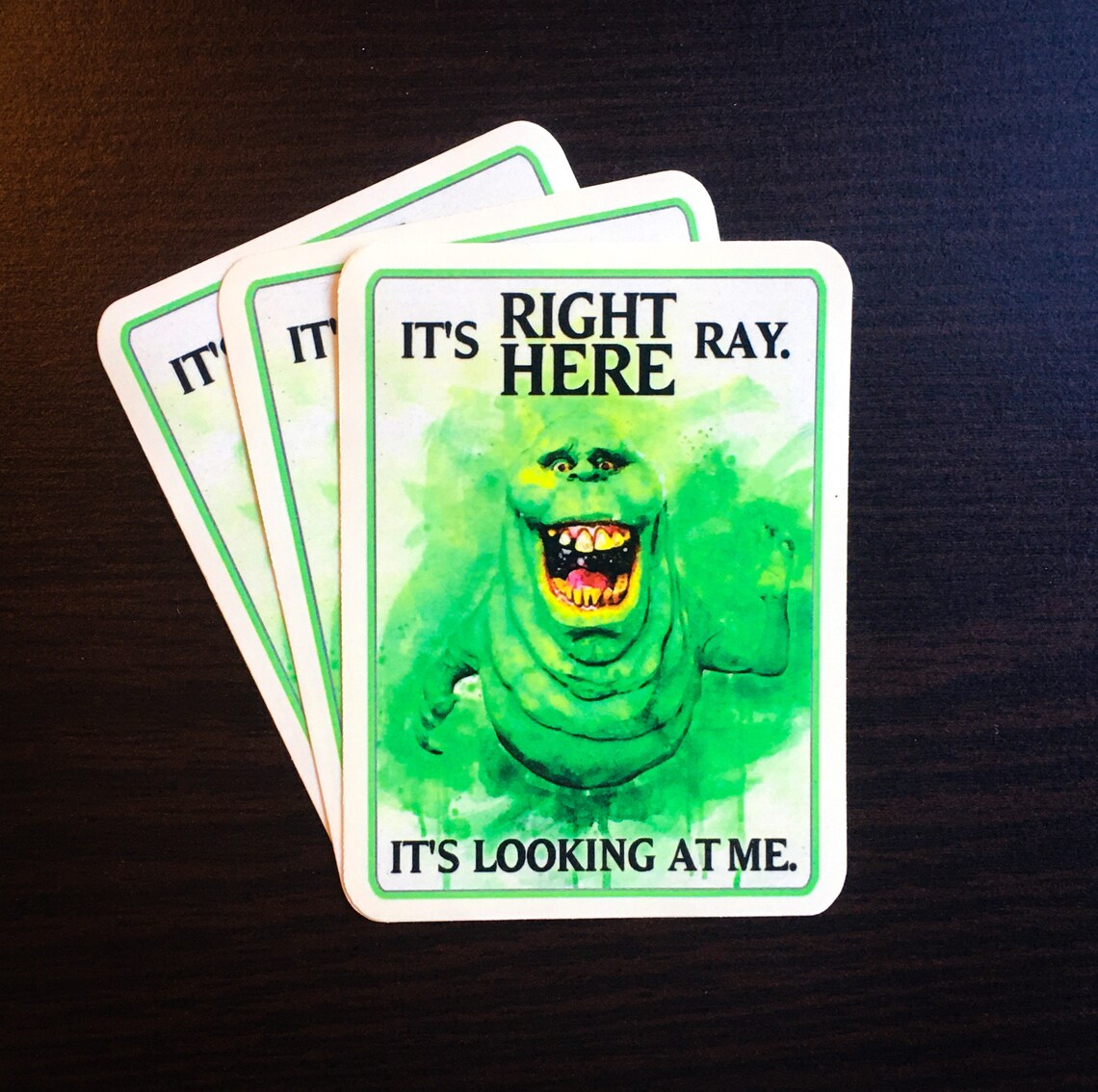 Ghostbusters Slimer Its Right Here Ray Its Looking at Me - Etsy