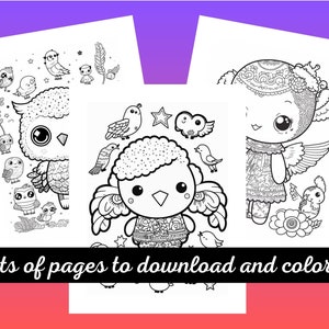 Whimsical Creatures Coloring Book: 50 Fantasy Pages (printable PDF ...