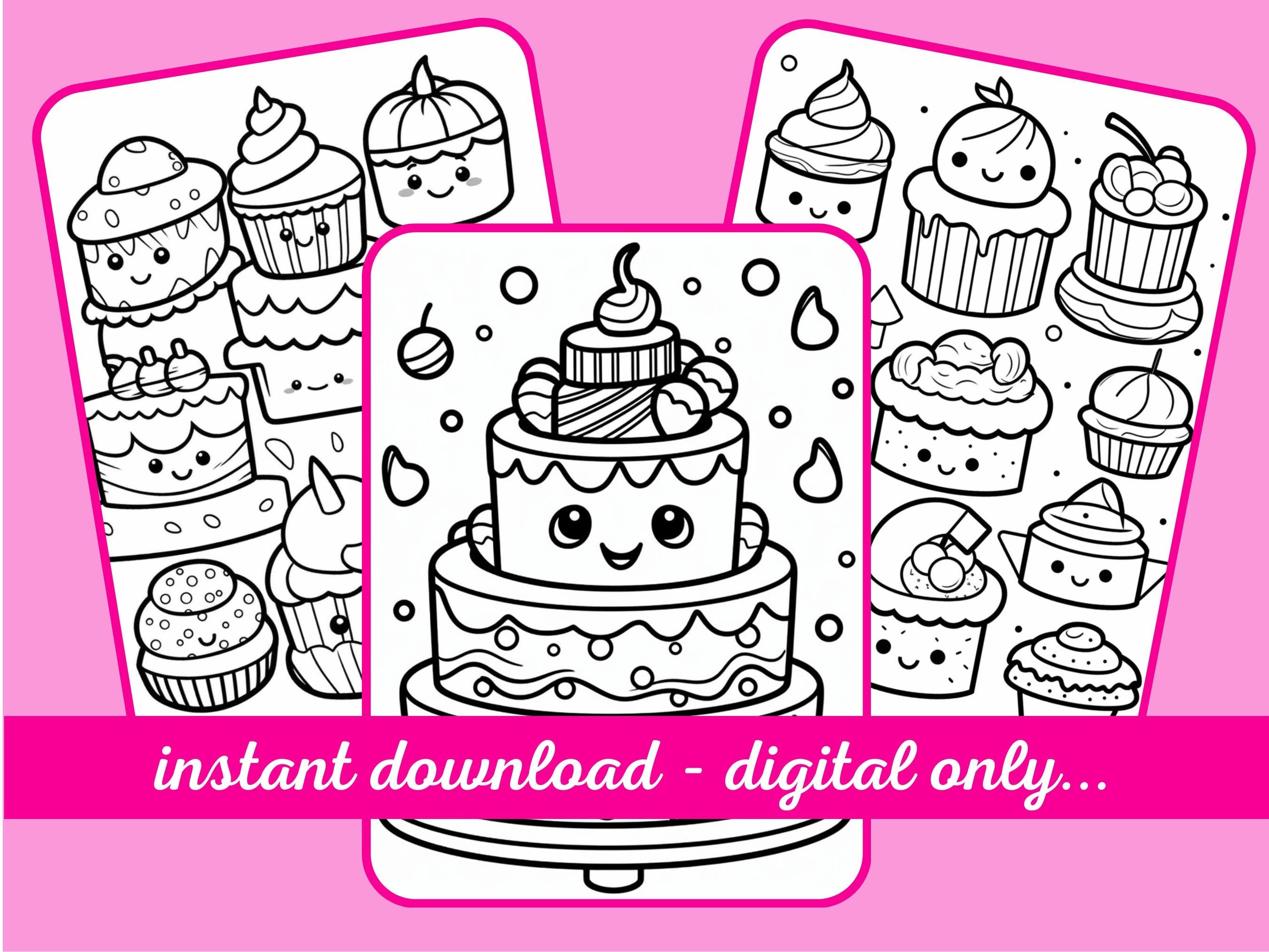 Candy & Sweets Doodle Coloring Pages Creative Treats Color Designs Cute ...