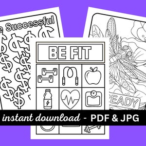 Be What Quotes Coloring Pages | Adult Coloring Book | 60 Coloring Pages ...